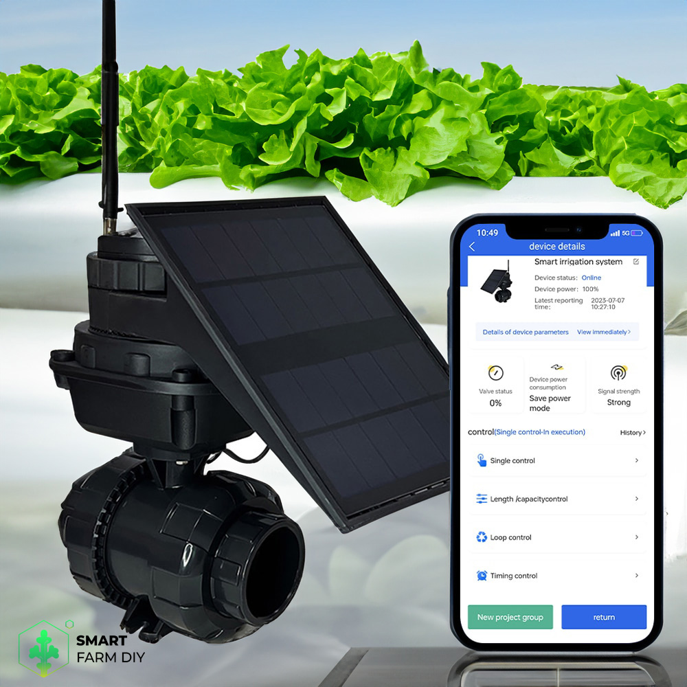 Solar Smart Valve ผ่านแอพพลิเคชั่น พลังงานแสงอาทิตย์ – SMARTFARMDIY